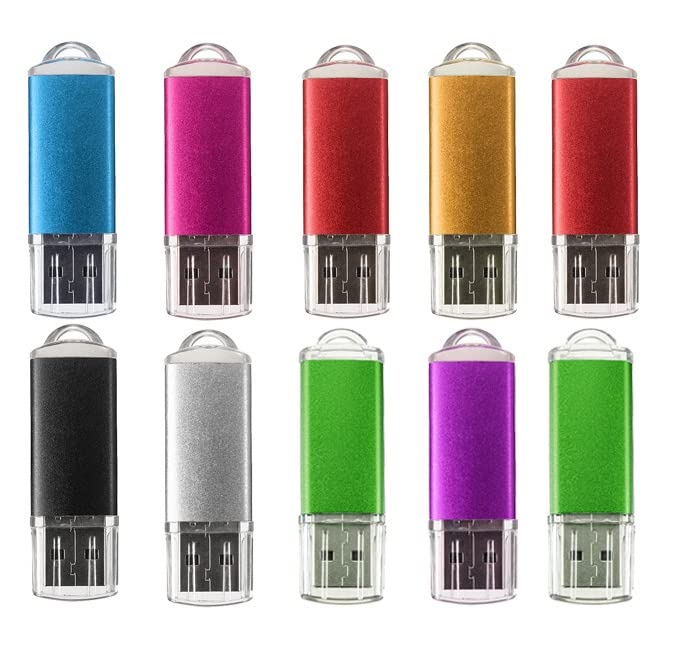 ( 100 Pack ) USB 2.0 Flash Drive Thumb Pen Drive | Color Choose (128MB, Yellow)