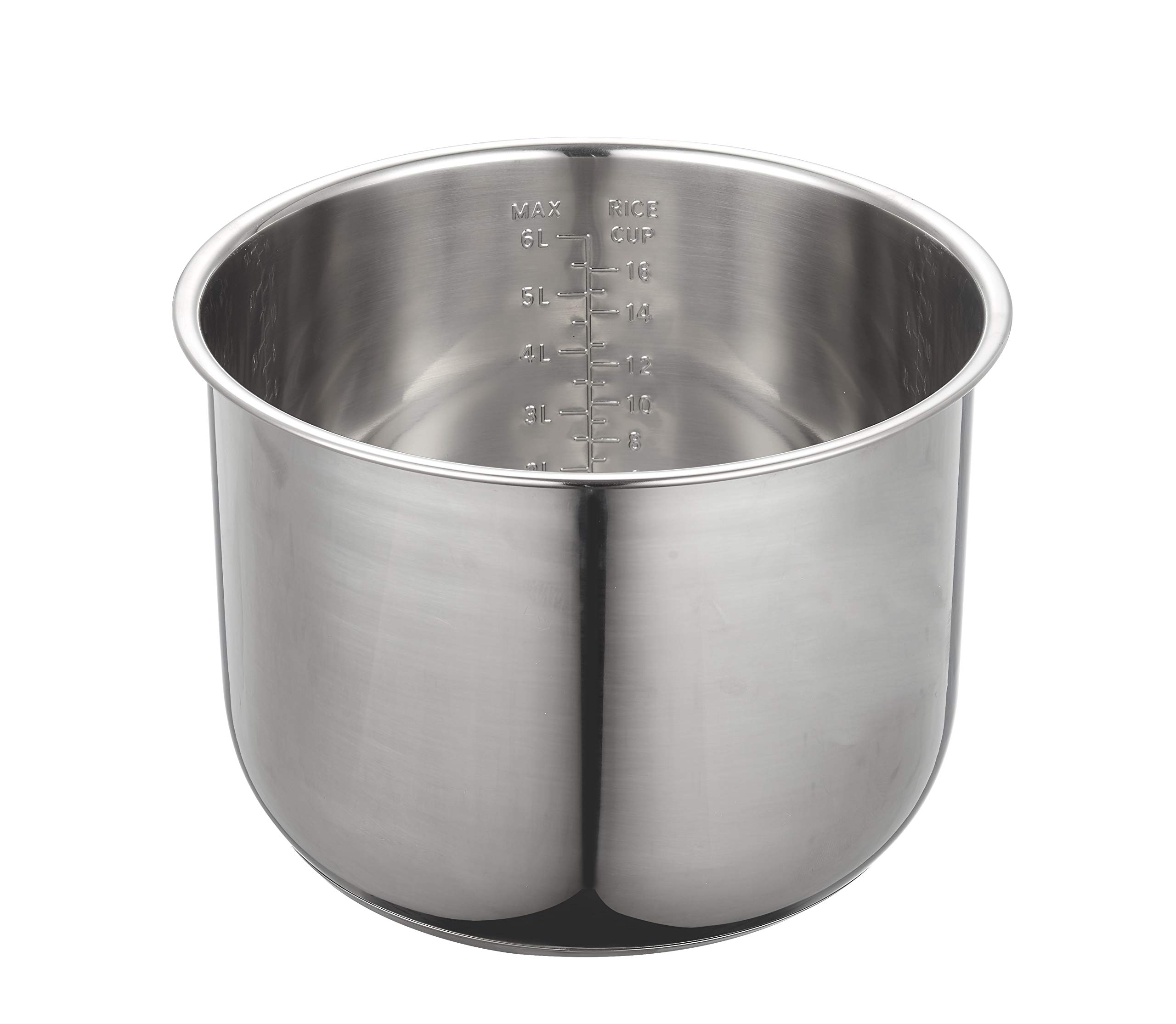 "GJS Gourmet Stainless Steel Inner Pot Compatible with 8-Quart Insignia Multi-Function Pressure Cooker Model NS-MC80SS9 (Stainless Steel, 8 Quart)". This pot is not created or sold by Insignia.