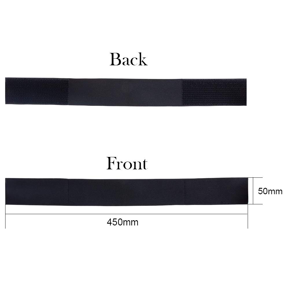 (1 Pack) Orzero Stretch Belt Compatible for Quest 2, Quest, Headband Head Strap for VR Headset - Black
