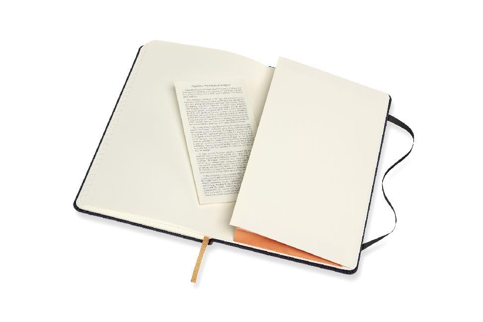 "Moleskine Limited Collection Denim Notebook, Hard Cover, Large (5"" x 8.25"") Ruled/Lined, Prussian Blue, 240 Pages" (LCDNB1QP060)