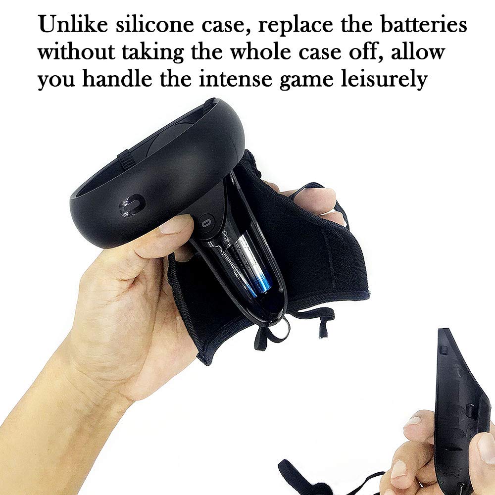 (1 Pair) Orzero Controller Grip Strap Cover Compatible for Quest VR, Rift S, Washable Protective Sleeve VR Gaming Headset Controller