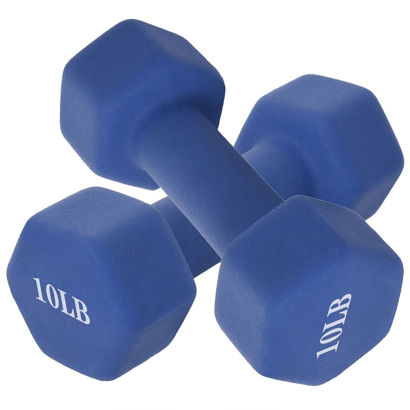 "NA" Dumbbell Sets Neoprene Coated Hand Weights Set,6/8/10/12/15 Pound Barbell (10 Pound)