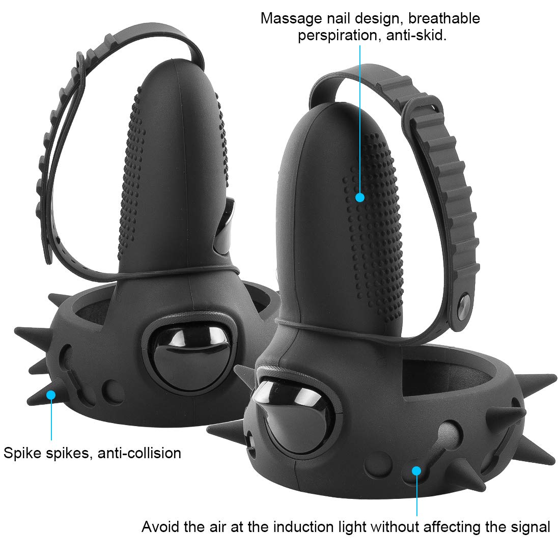 (1 Suit) Ermorgen VR Accessories Combination for Quest Gen 1 Basic Set, Protective PC Headset Cover, Dust Proof Lens Cover, Silicone Controller Cover（1 Pair）, Adjustable Hand Grip Straps 4 in 1