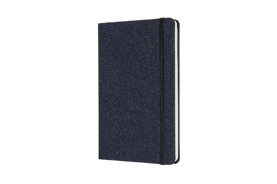 "Moleskine Limited Collection Denim Notebook, Hard Cover, Large (5"" x 8.25"") Ruled/Lined, Prussian Blue, 240 Pages" (LCDNB1QP060)