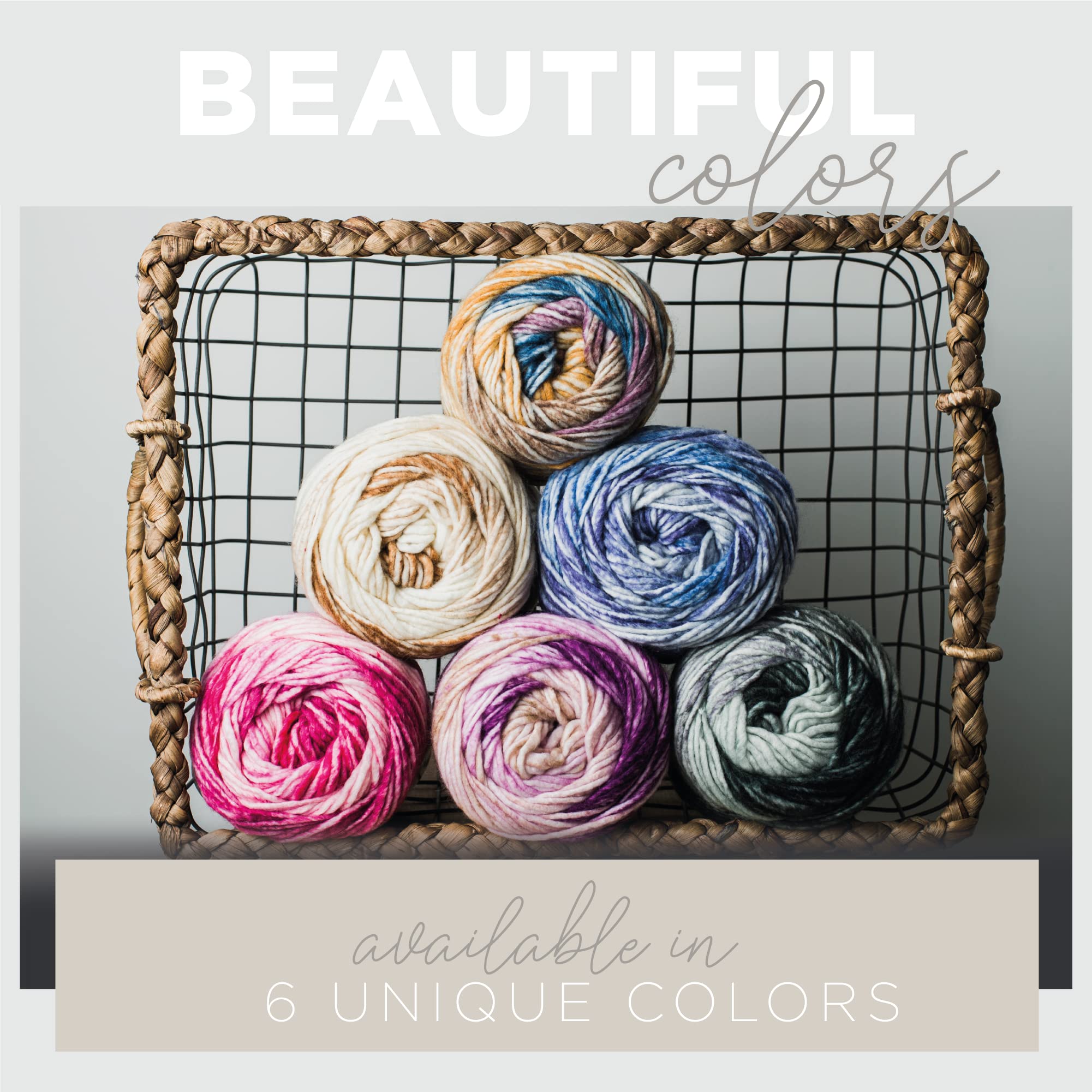 (1 Skein) Lion Brand Yarn Mandala Watercolors Yarn, Wild Pansy