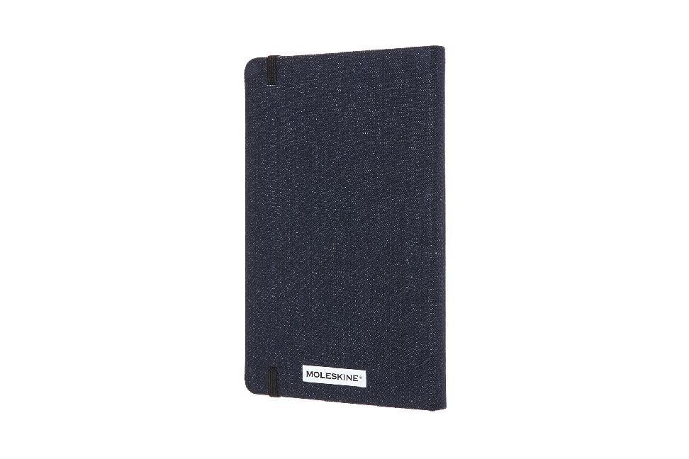 "Moleskine Limited Collection Denim Notebook, Hard Cover, Large (5"" x 8.25"") Ruled/Lined, Prussian Blue, 240 Pages" (LCDNB1QP060)