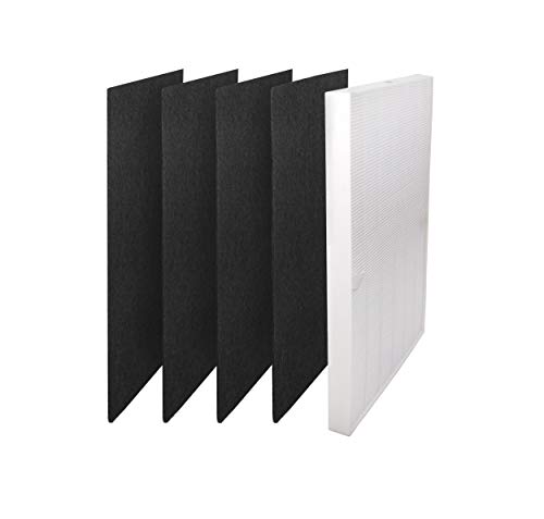 (2-Pack) True HEPA Air Cleaner Filter Replacement + 8 Carbon Filters Compatible with Winix 115112 Air Cleaner, Filter G by LifeSupplyUSA