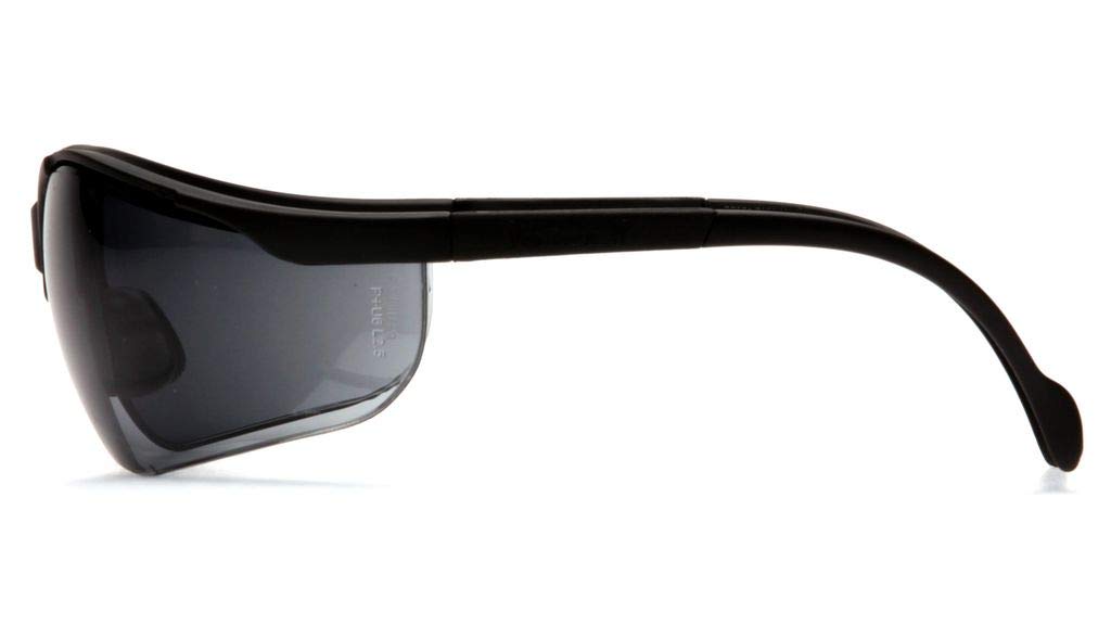 (12 Pair) Pyramex Venture II Glasses Black Frame/Gray Anti-Fog Lens (SB1820ST)