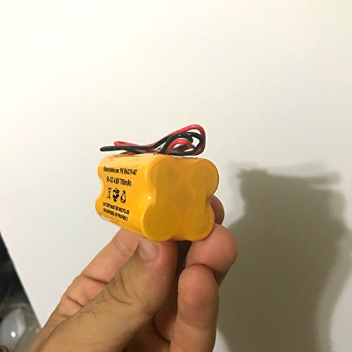 (20 Pack) 4.8v 700mah Emergency Light Exit Sign Ni-Cd Battery Replacement Lithonia BL93NC487 at-Lite BL93NC484 BL93NC485
