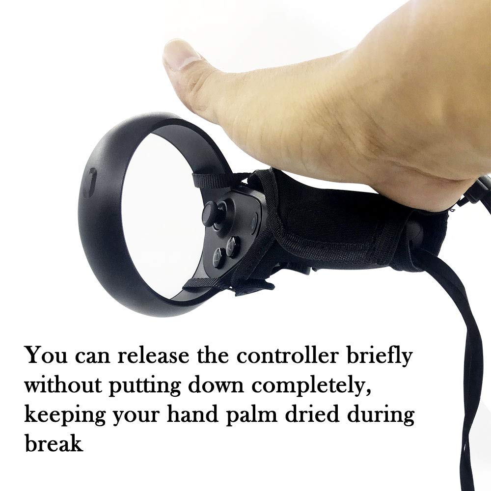 (1 Pair) Orzero Controller Grip Strap Cover Compatible for Quest VR, Rift S, Washable Protective Sleeve VR Gaming Headset Controller