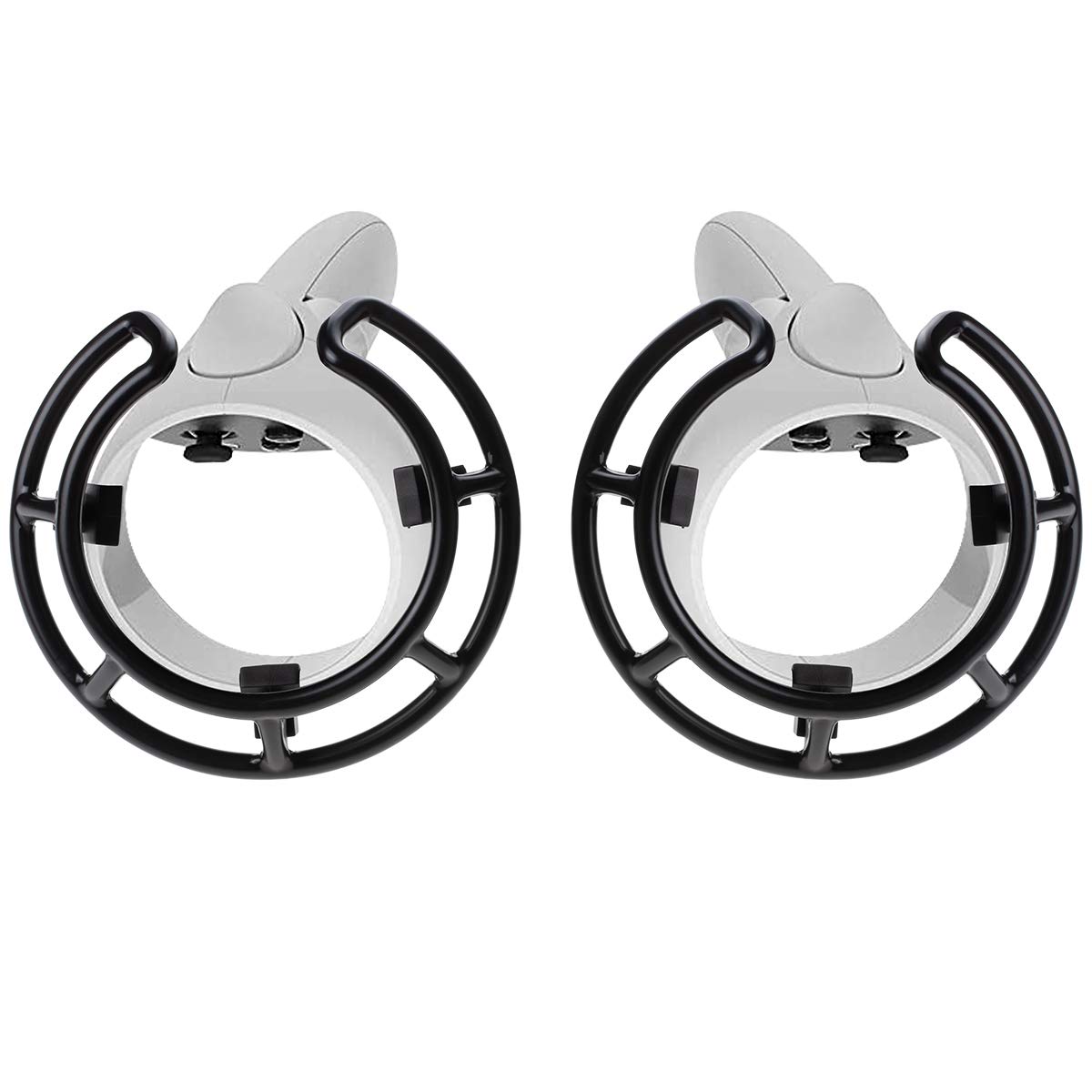 (1 Pair) Orzero Anti-Shock Controller Frame Protective Cover Compatible for Quest 2, Quest, Rift S VR - Black