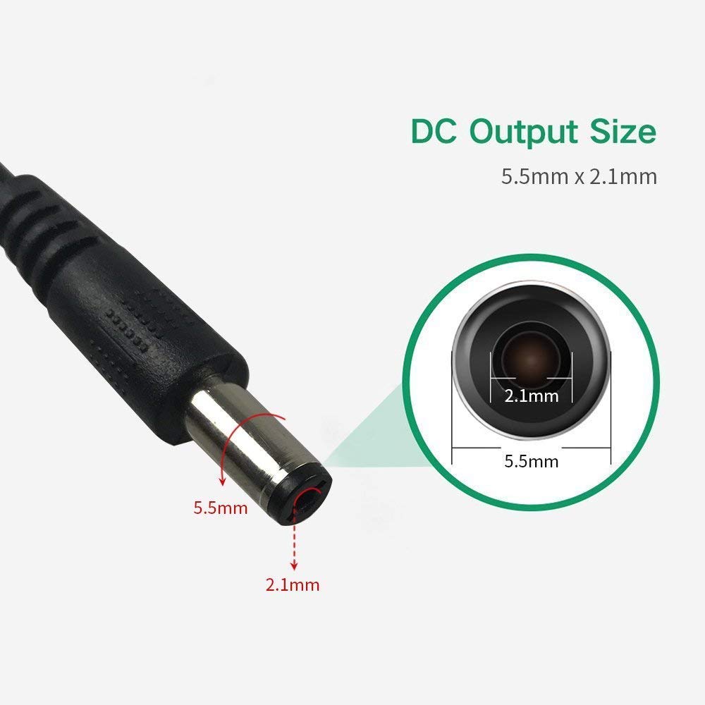 (2 Pack) 5V 2A Power Supply Adapter, BOLWEO AC 100-240V to DC 5V 1A Adaptor Cord Compatible with Baby Monitor,TV Box, Speaker, Camera,Audio/Video, 5V Router, DC Jack Barrel 5.5mmx2.1mm