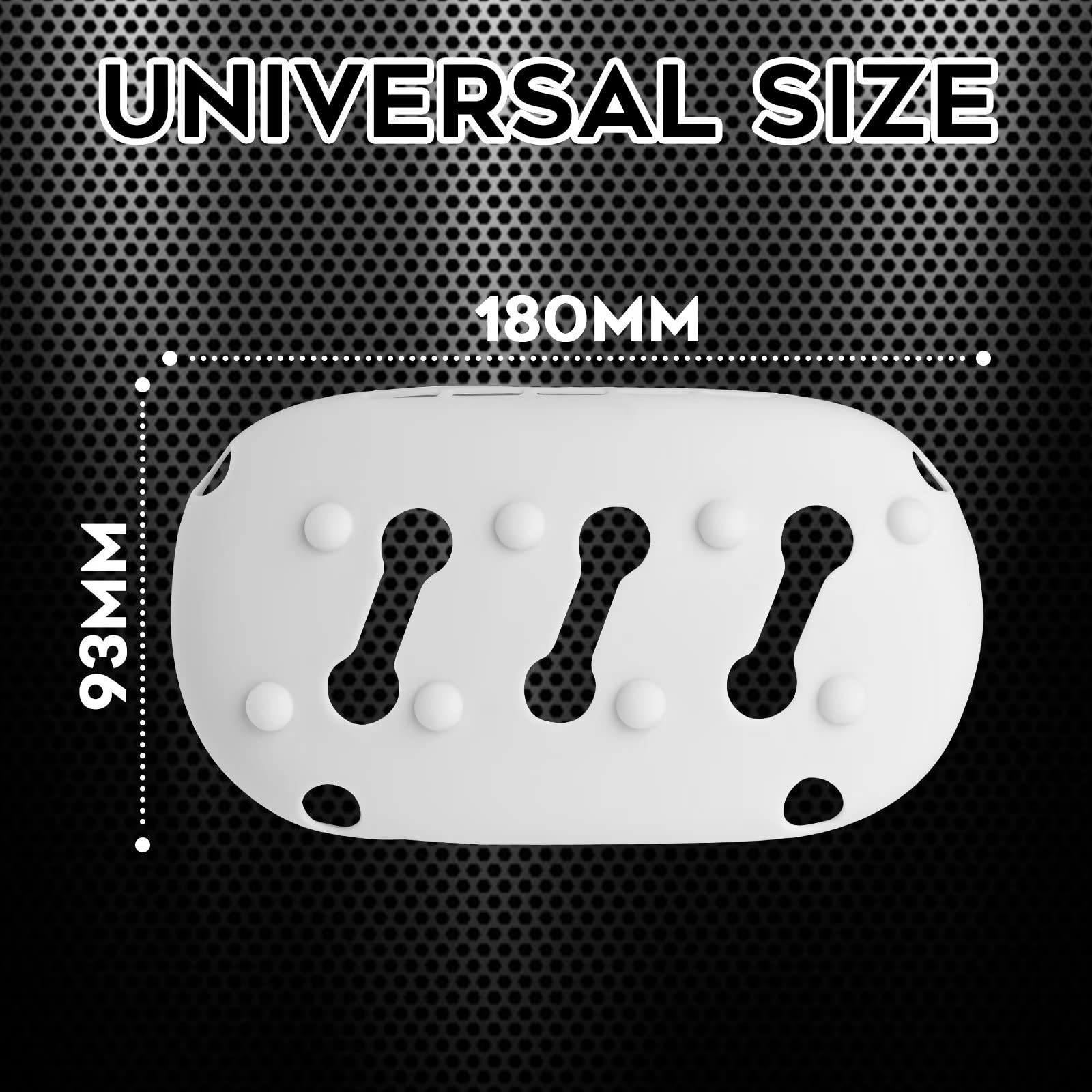 (1 Pack) Orzero Silicone Protective Cover Compatible for Quest 2, VR Gaming Front Face Case Shock-Resistant for Virtual Reality Headset - White