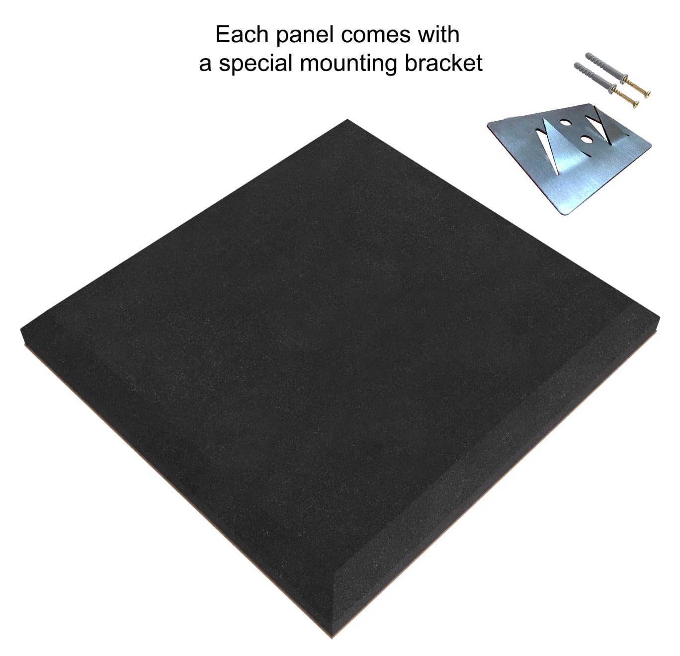 (4 Pack) Sound Absorption-Diffuse Acoustic Panel «Wave» for rec.studio | Wood laminated: (Sonoma)