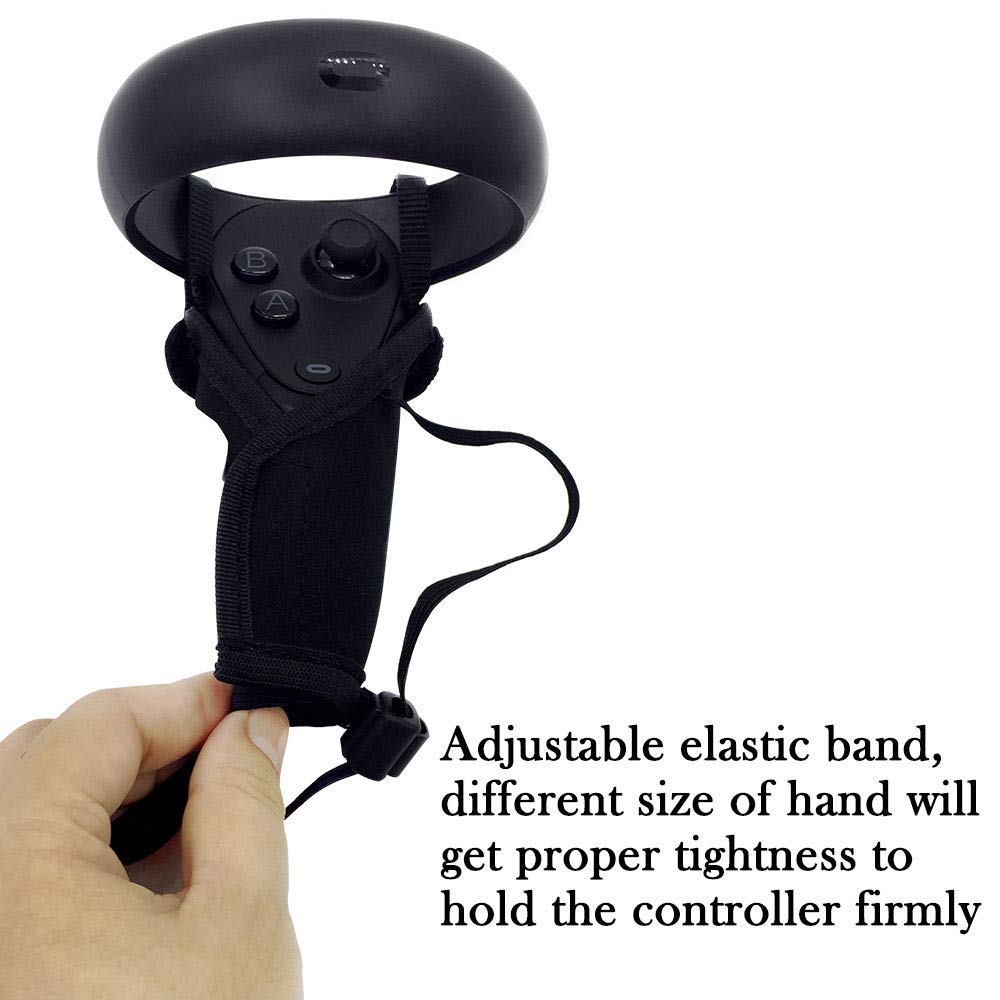 (1 Pair) Orzero Controller Grip Strap Cover Compatible for Quest VR, Rift S, Washable Protective Sleeve VR Gaming Headset Controller