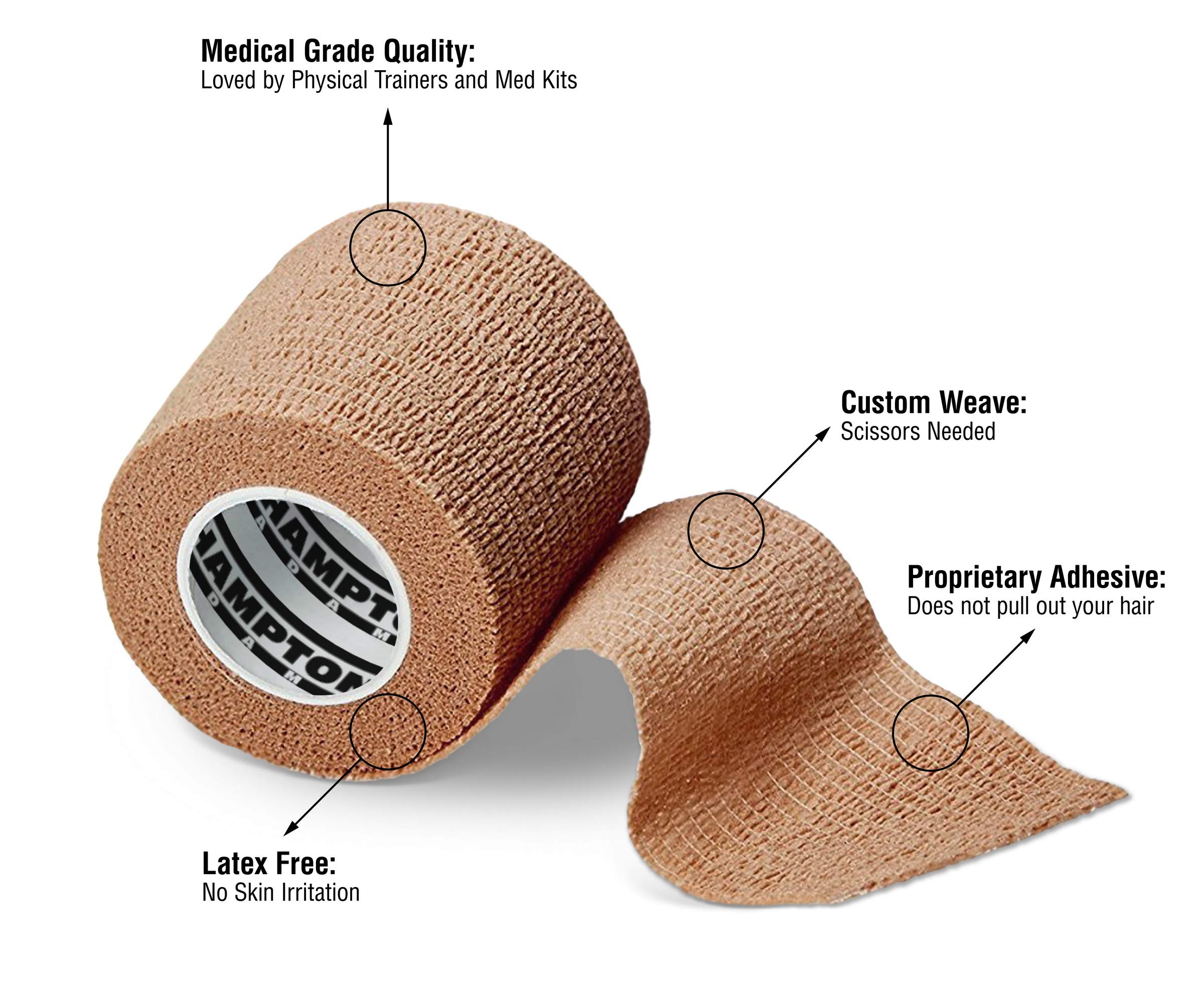 (14-Pack) 2” x 15 FT | Self Adhesive Non Woven Bandage Wrap – Breathable Self Adherent Wrap for Pets - Athletic Elastic Cohesive Bandage for Sports Injury: Ankle, Knee & Wrist Sprains (Rainbow)