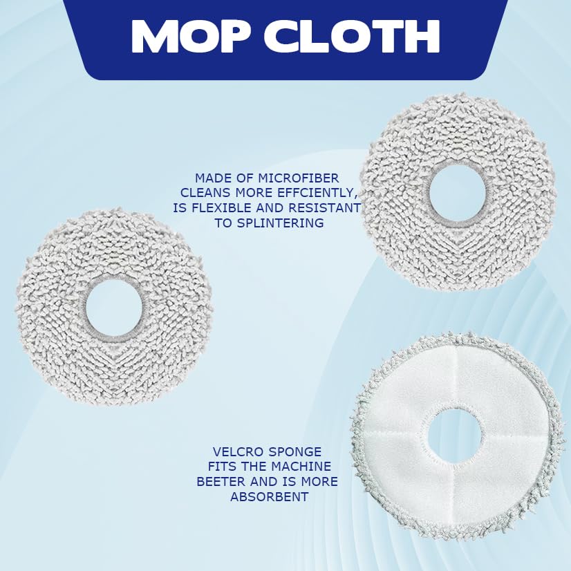 (11pcs)Main roller brush/side brush/mop cloth/dust bag/HEPA filter For Dreame L10S Ultra Xiaomi X10+ B101CN C102CN robot vacuum cleaner