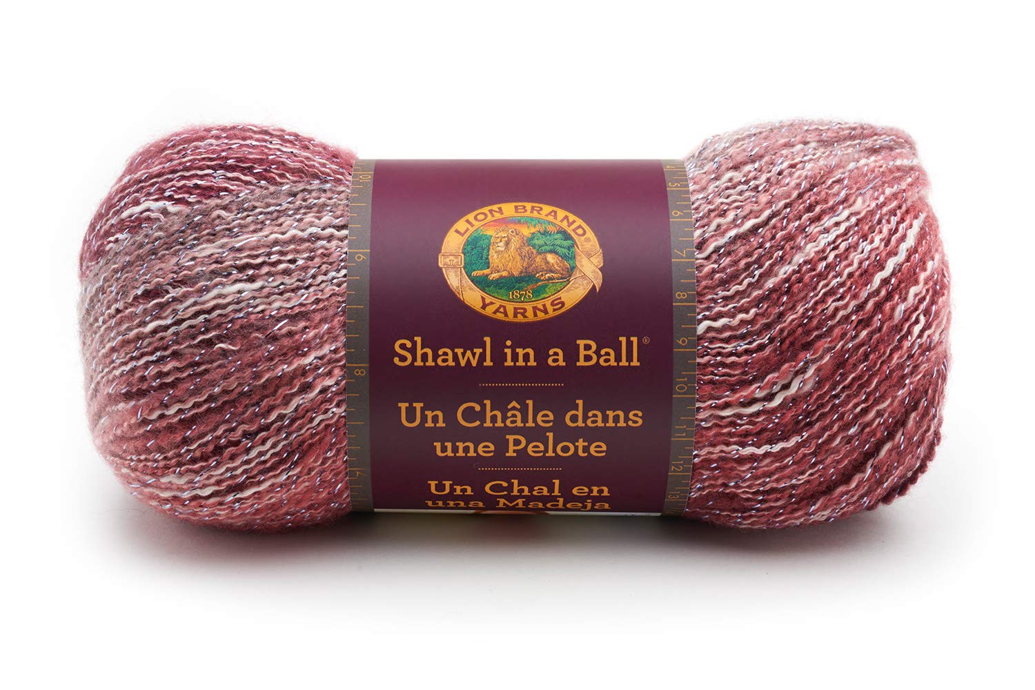 (1 Skein) Lion Brand Yarn Shawl in A Ball, Moonstone