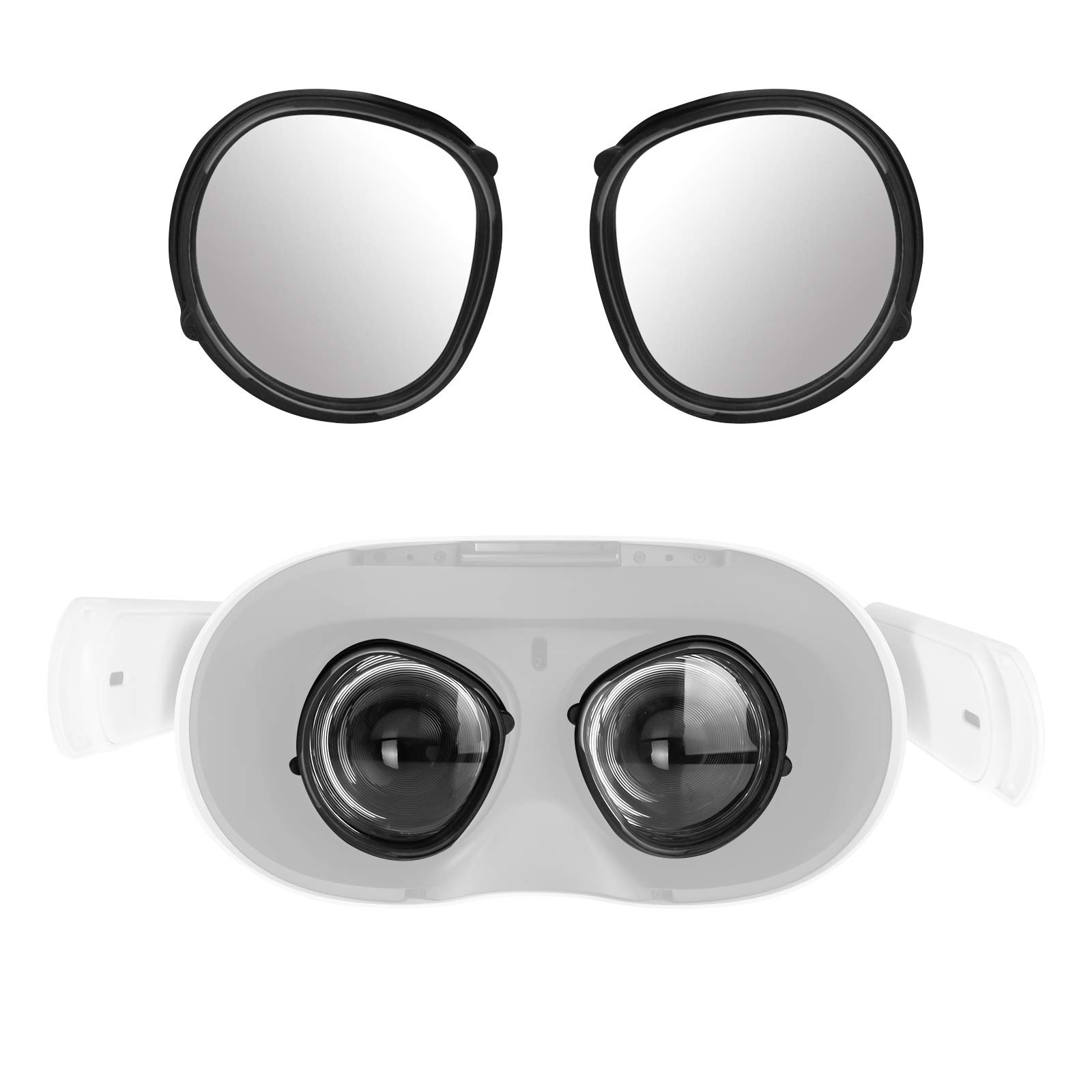 (1 Set) Seltureone Anti-blue Light Lens Frame Compatible for Quest 2, Eyes Protective Glasses Accessories Set for Quest, Rift S