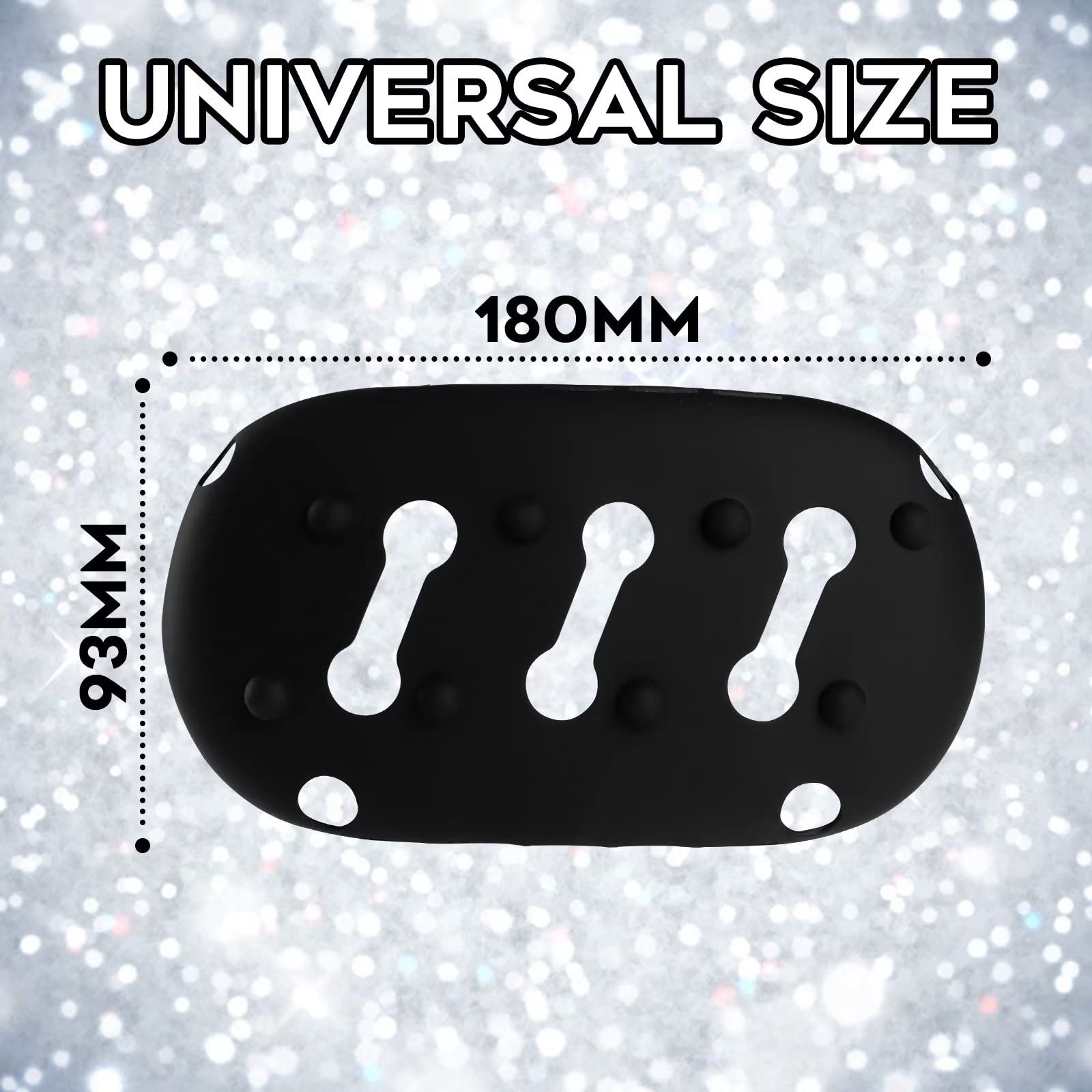 (1 Pack) Orzero Silicone Protective Cover Compatible for Quest 2, VR Gaming Front Face Case Shock-Resistant for Virtual Reality Headset - Black