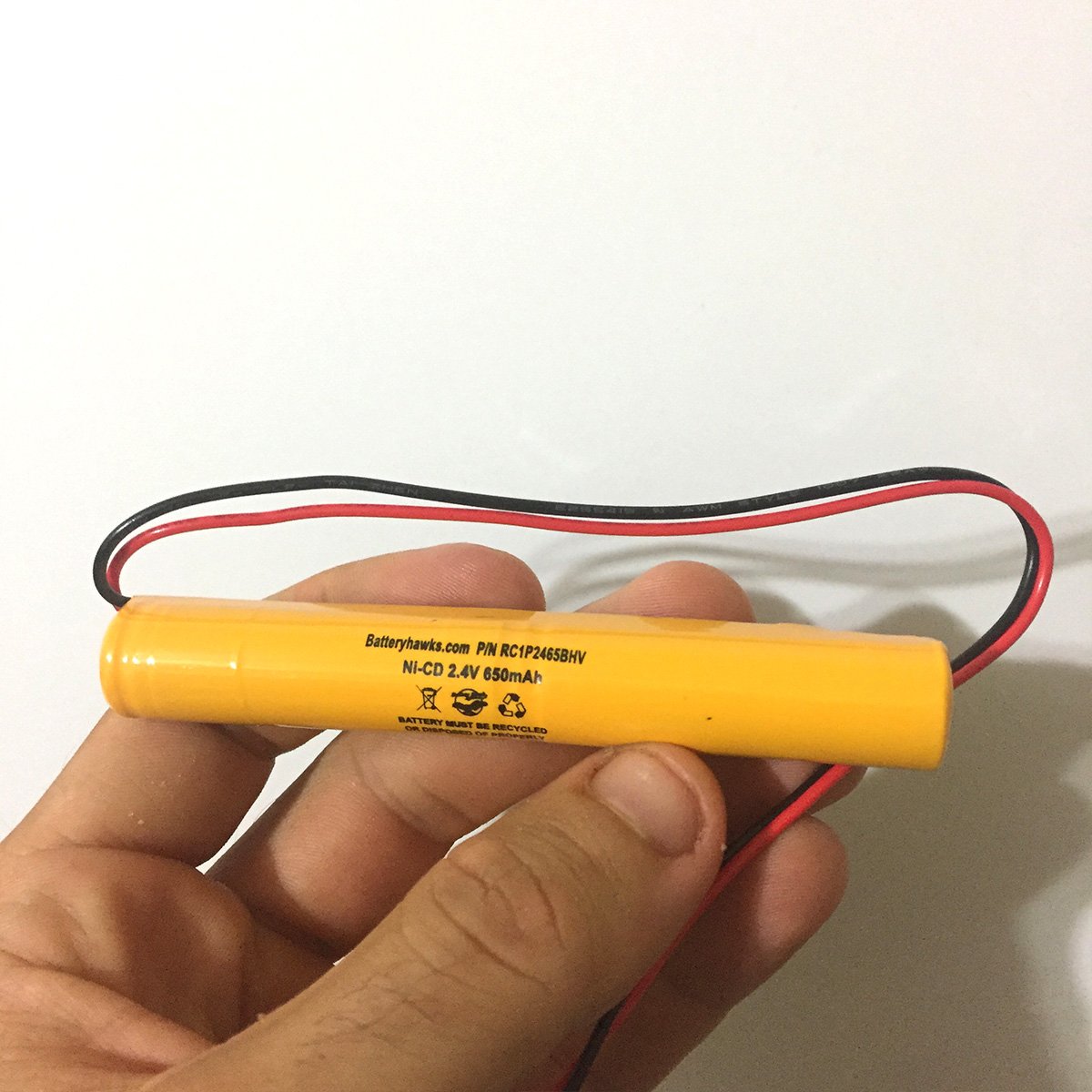 (2 Pack) 2.4v 650mAh Ni-CD Battery Pack Replacement for Exit Sign Emergency Light Astralite BA-112708-01 Astralite R5310 CUSTOM-298 OSA247