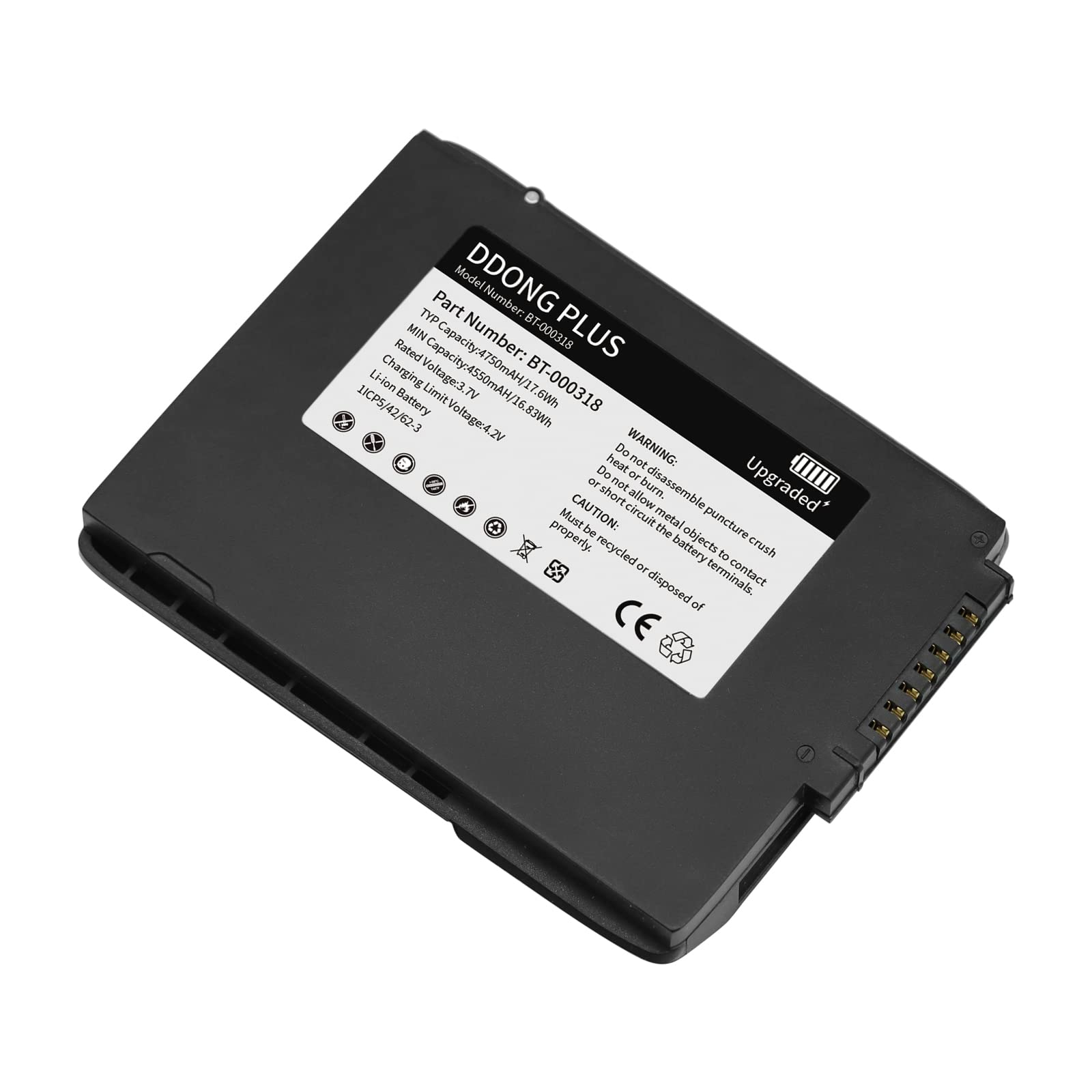 (10PCS) BT-000318 Battery TC75 Barcode Scanner Battery [Upgraded Capacity] for Motorola Symbol Zebra TC75EK TC75AH TC75GK TC77HL TC75FK TC70X TC720L TC70X TC75BH 82-171249-01 BTRY-TC7X-46MA2 Battery