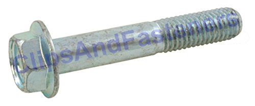 (10) M10-1.50 x 60mm Hex Head Flange Bolt Non Serrated Class 10.9 Zinc DIN 6921