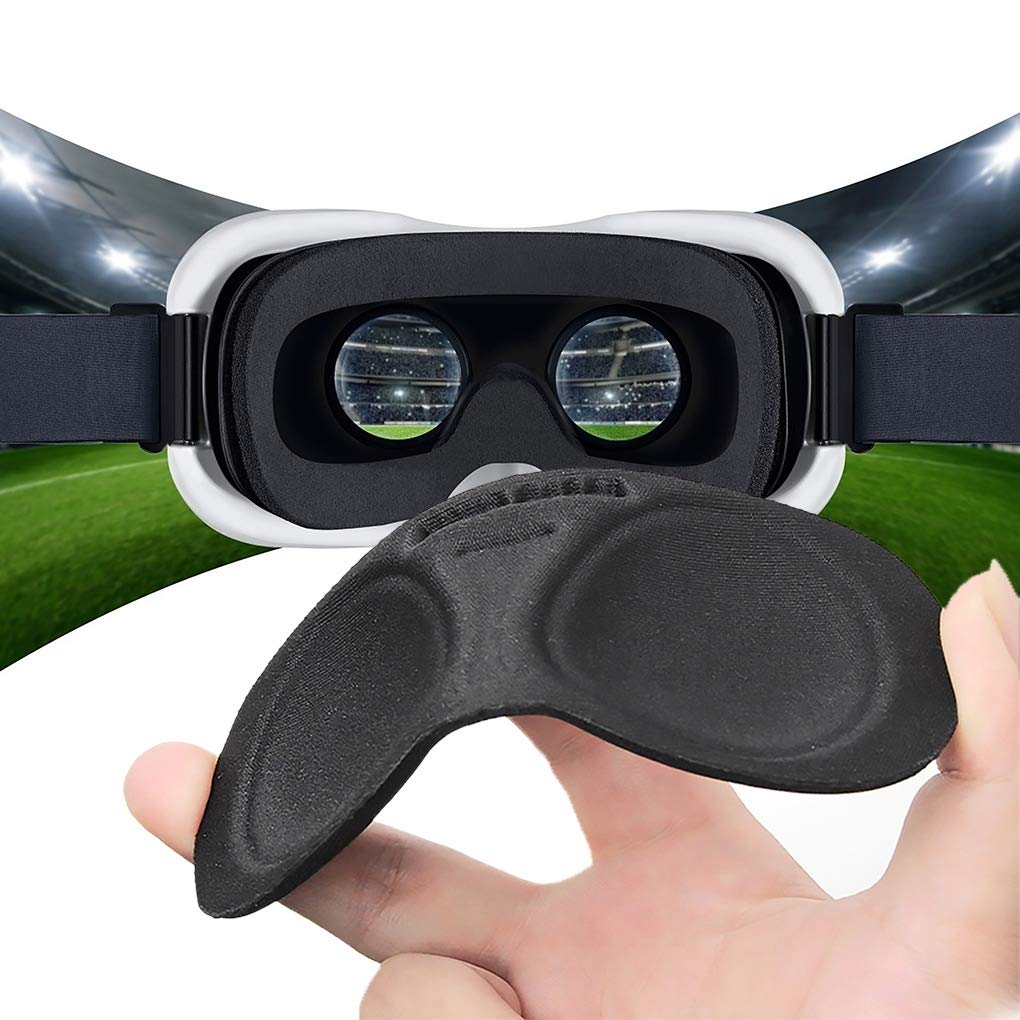 (1 Pack) VR Lens Protective Cover Dust Proof Cover for Oculus Quest 2,anti-scratch Anti-dust Washable Protective Sleeve - Black
