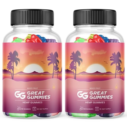 (2 Pack) Great Gummies - Great Hemp Gummies Premium Blend Hemp Gummies, Great Gummies Hemp Extract Gummies, Advanced Formula Supplement (120 Gummies)