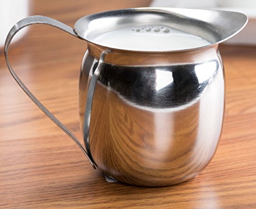 (2 Pack) 5-Ounce Stainless Steel Bell Creamer, 150 ml. Bell-Shaped Serving Cream Pitcher
