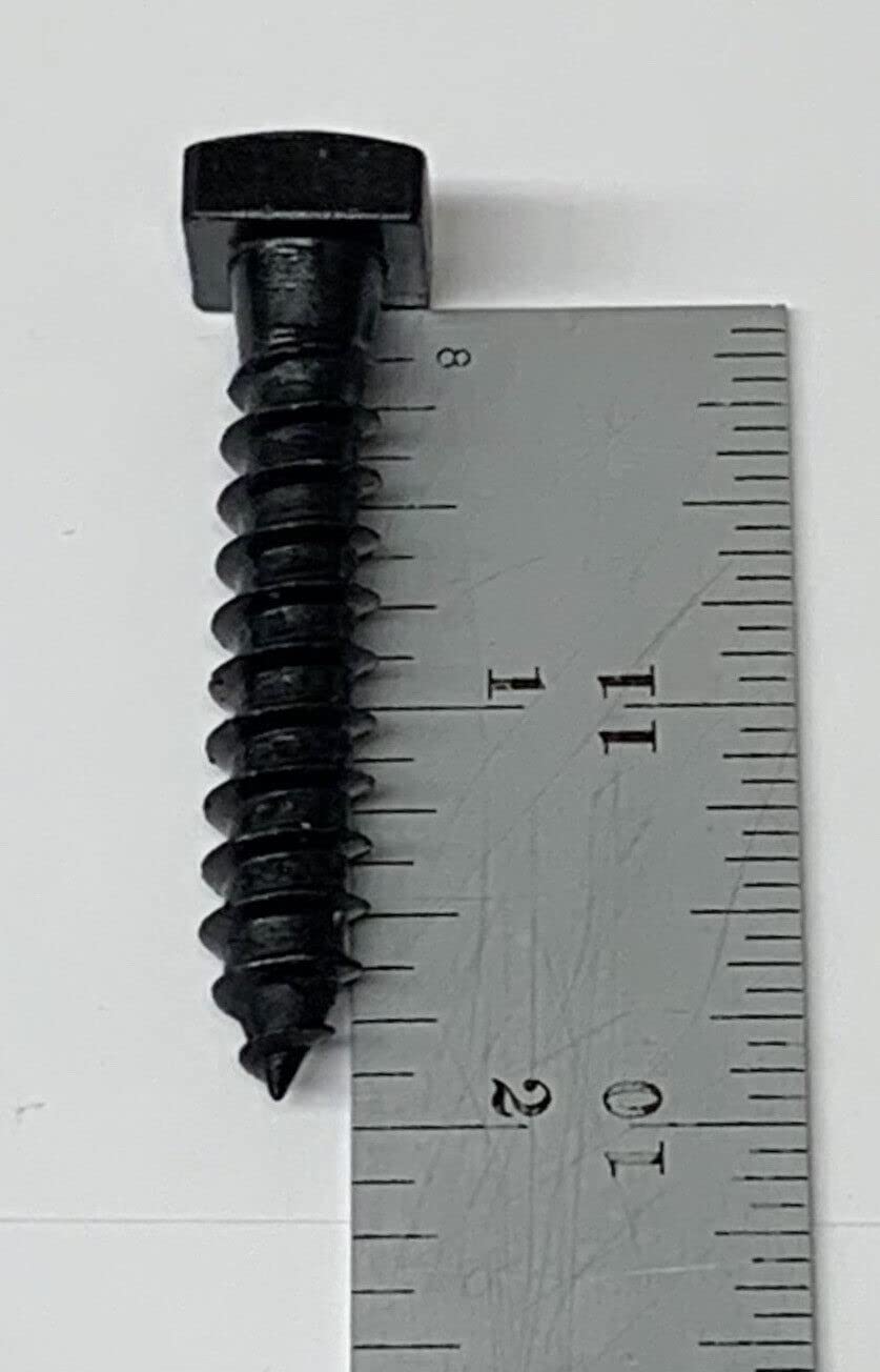 (10) 3/8 X 2" Square Head Lag Bolt Screw Steel Black Oxide 3/8, 2 Square Head