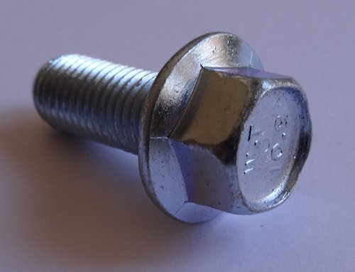 (15) M10-1.25 x 25mm JIS Hex Head Flange Bolt - Small Head, Class 10.9 Zinc