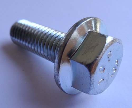 (10) M10-1.50 x 30mm Hex Head Flange Bolt Non Serrated Class 10.9 Zinc DIN 6921