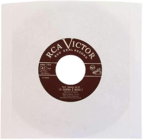 (1000) Archival Quality Acid-Free Heavyweight Paper Inner Sleeves for 7" Vinyl Records #07IW