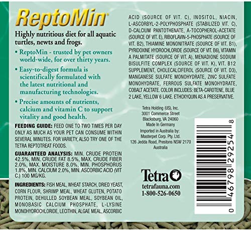 (3 Pack) Tetra ReptoMin Floating Food Sticks, 3.7-Ounces each