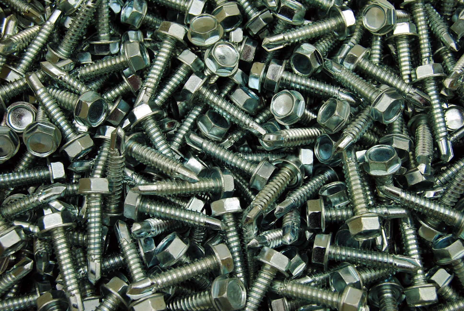 (200) Hex Washer Head 5/16 x 1-1/2" Self-Drilling Tek Screw IHW