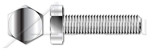 (600 pcs) M5-0.8 X 55mm, DIN 933 / ISO 4017, Metric, Hex Head Cap Screws Bolts, Full Thread, A2 Stainless Steel
