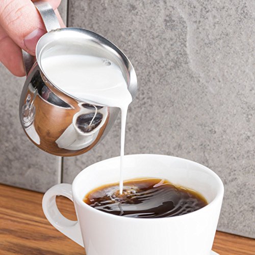 (2 Pack) 5-Ounce Stainless Steel Bell Creamer, 150 ml. Bell-Shaped Serving Cream Pitcher