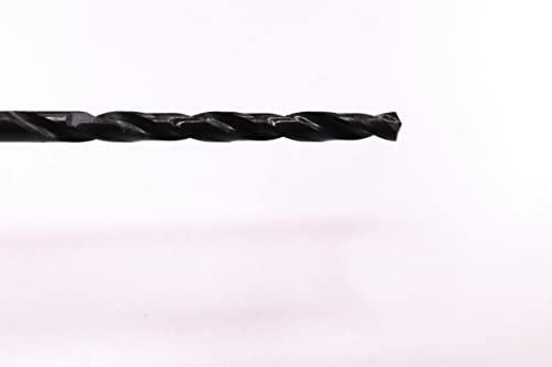 (12-Pack) 9/64" x 6" Aircraft Extension Black Oxide Drill Bit 135° HSS, OAL: 6"