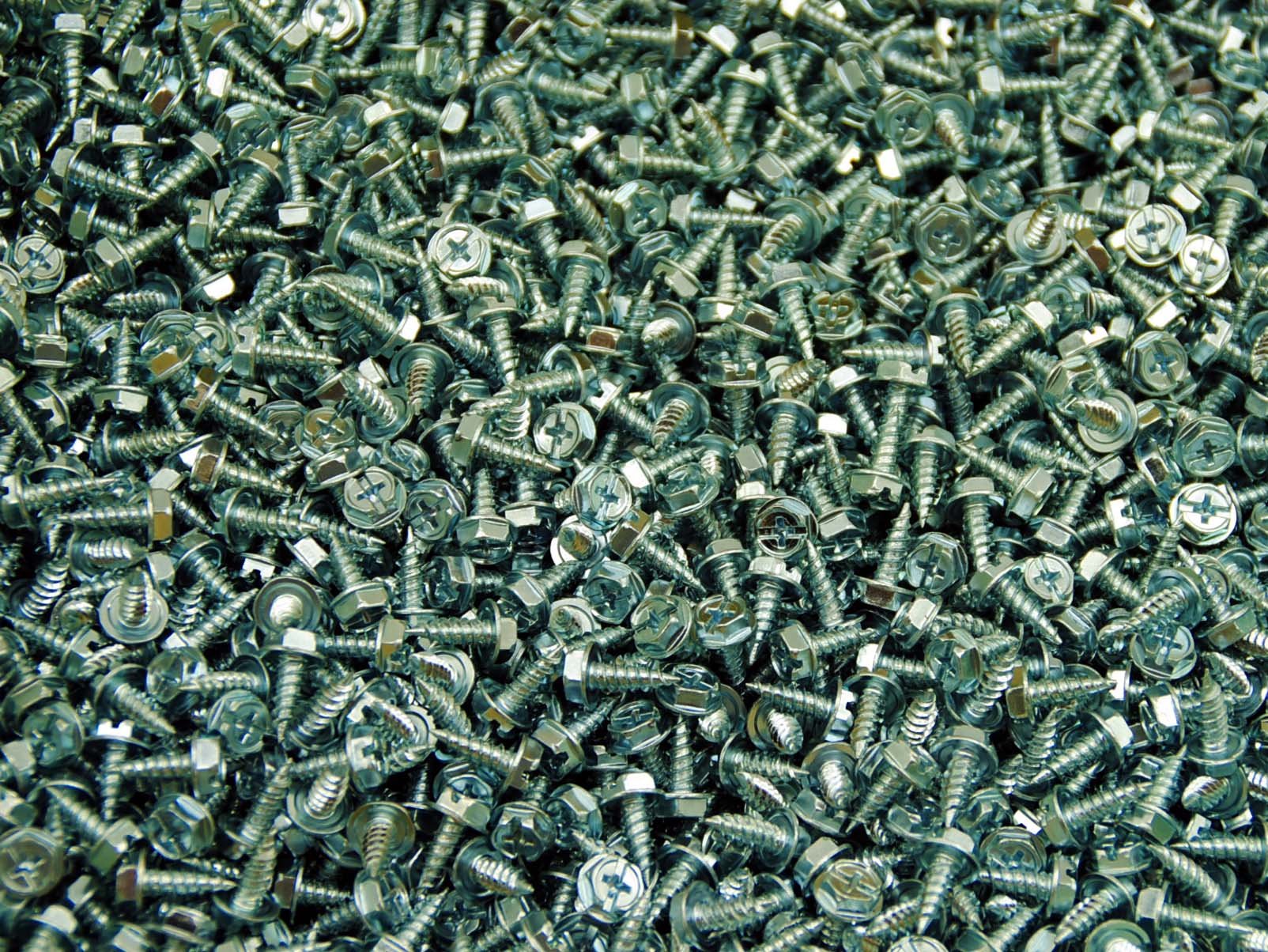 (1300) Self-Piercing Zip Screws 10 x 1/2 Hex Washer Head 5/16 Combo Drive