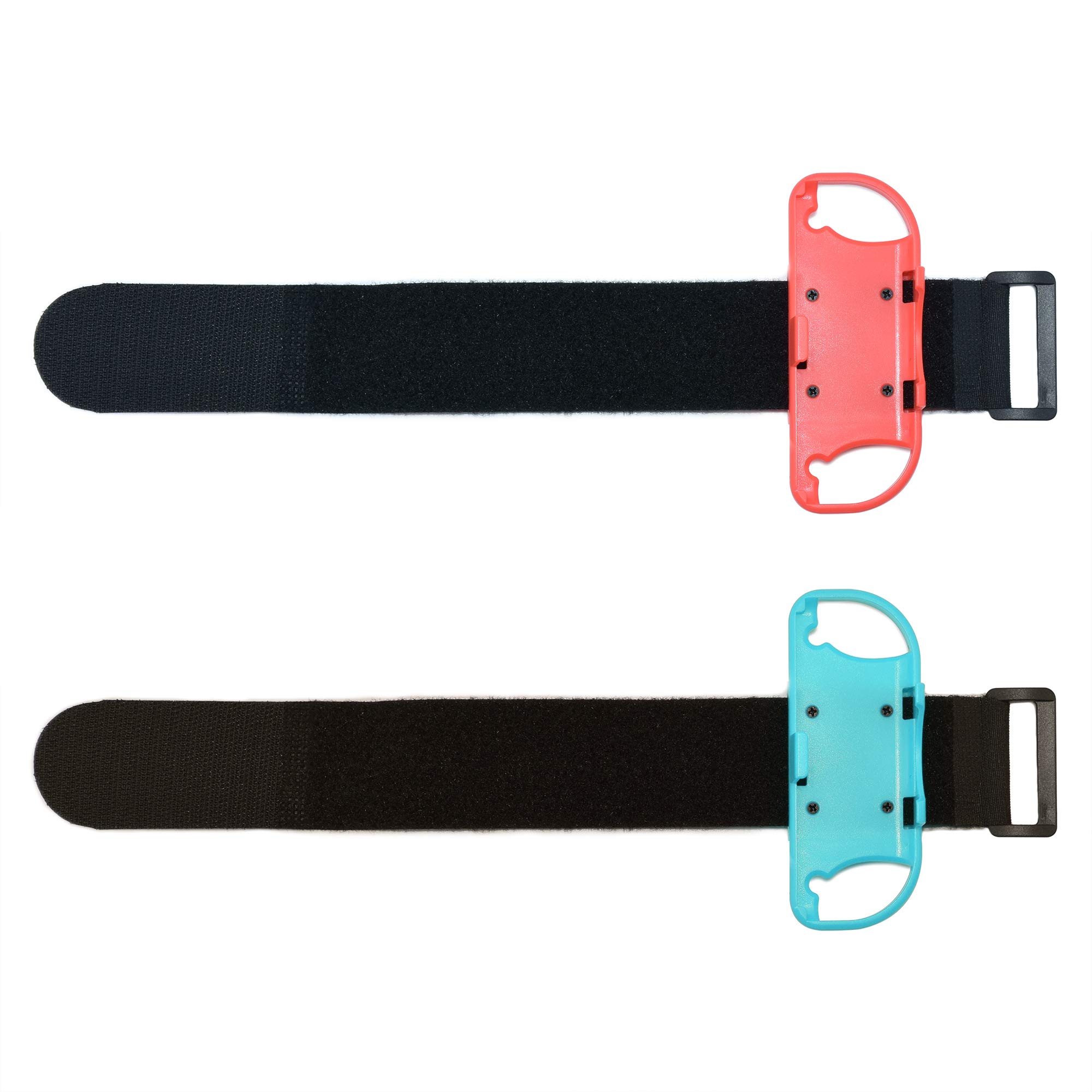 (2 Pack) Orzero Just Dance Adjustable Wristbands Set Compatible for Ring Fit Adventure Switch Joy-Con Controllers Gamepad with Hook&Loop Strap