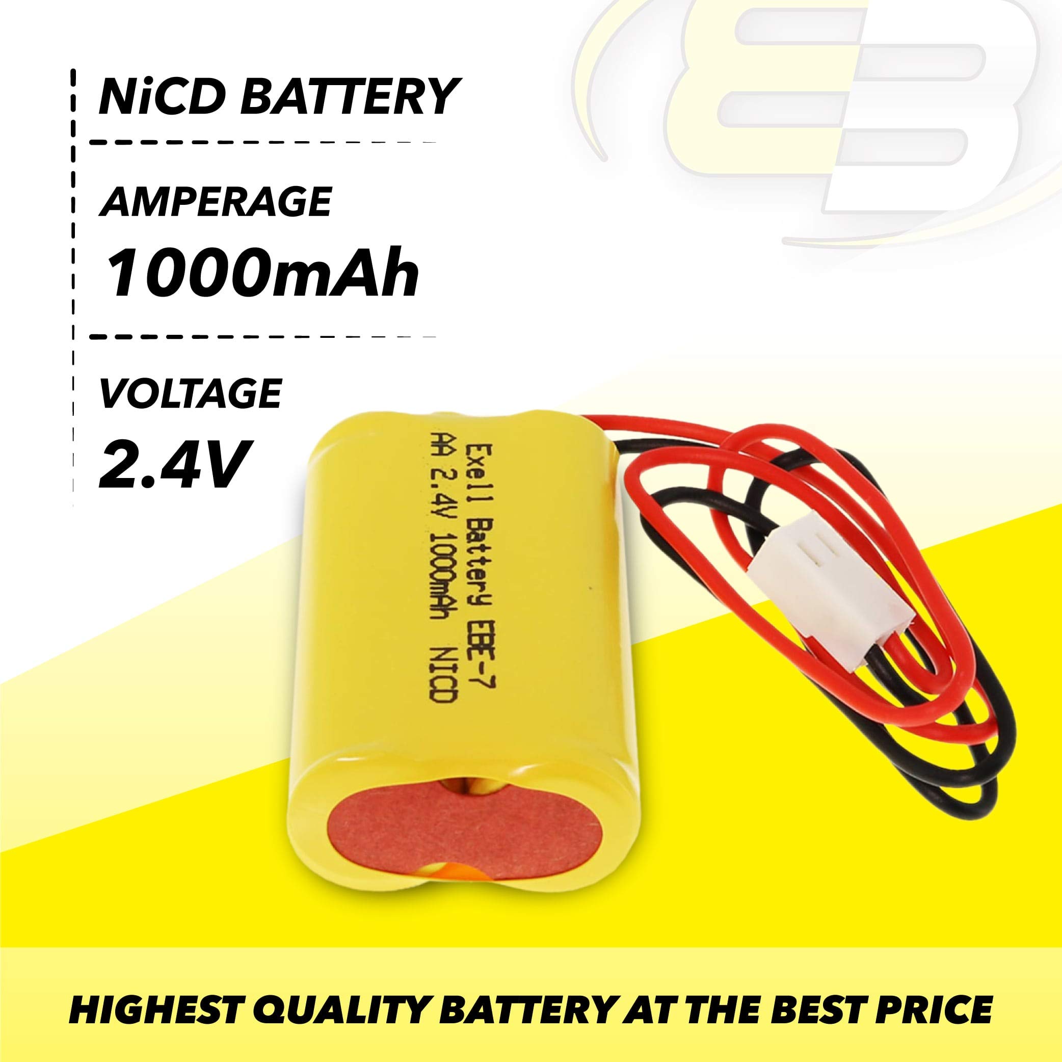 (2-Pack) Emergency/Exit Lighting Battery Fits and Replaces Dual-Lite CV3REW Kaufel 850.0061 FX2E FC2E 0120822 LXURWE CVD2REW SCSRWE CVD2REBN DL012-0822 2KR600AAH49 0120822 12-790
