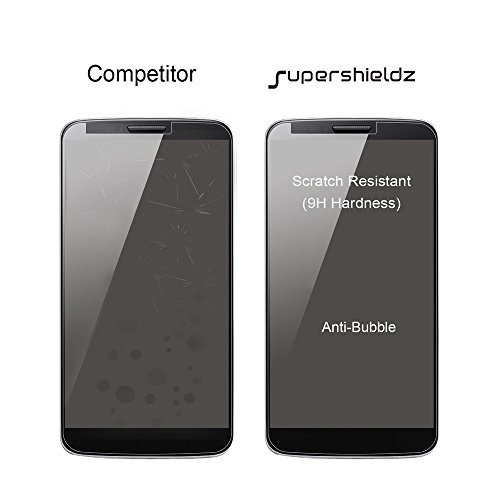 (2 Pack) Supershieldz Designed for Motorola Moto Z3 and Moto Z3 Play Tempered Glass Screen Protector, Anti Scratch, Bubble Free