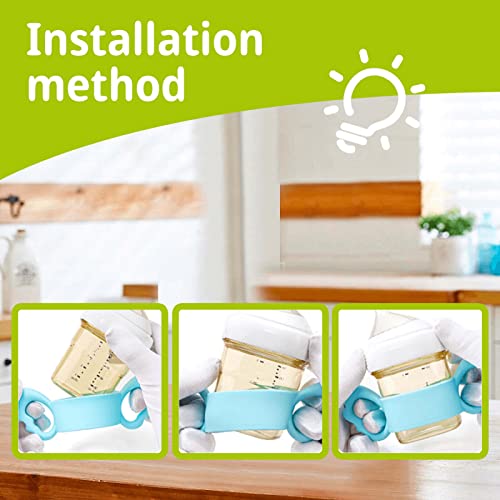 (3-Pack) Bottle Handles for Dr Brown Narrow Baby Bottles, 3 Styles 2 Sizes, Soft Silicone Bottle Holder for Baby Self-Feeding, Teach Baby to Drink Independently,Easy to Grip, BPA Free Soft Silicone