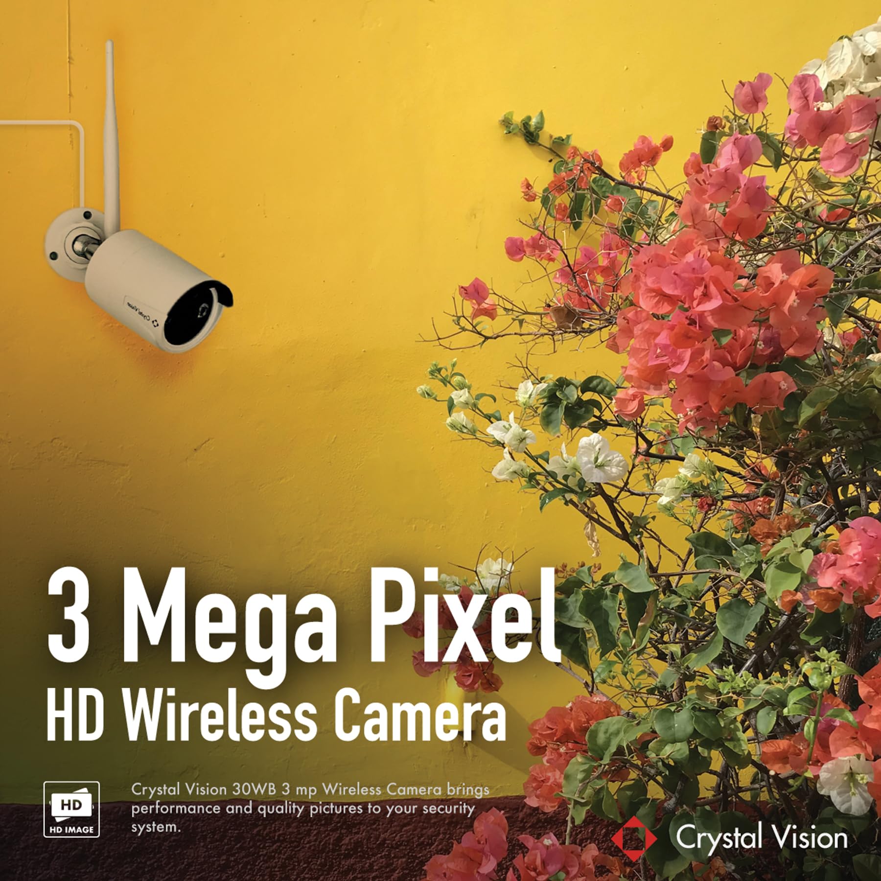 (2022 Upgraded Ver.) [8CH] Crystal Vision CVT808A-20WB 1080P Full HD Wireless Surveillance System NVR CCTV w/ 2TB HDD, Built-in Monitor & Router, 3MP Camera Auto Pair