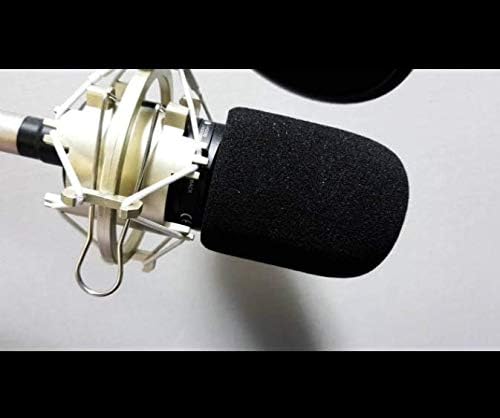 （2pcs） POP AT2020 Microphone Foam Cover Windscreen Filter Compatible with Audio-Technica AT2020 ATR2500 AT2035 AT2050 AT4040 Condenser Microphone