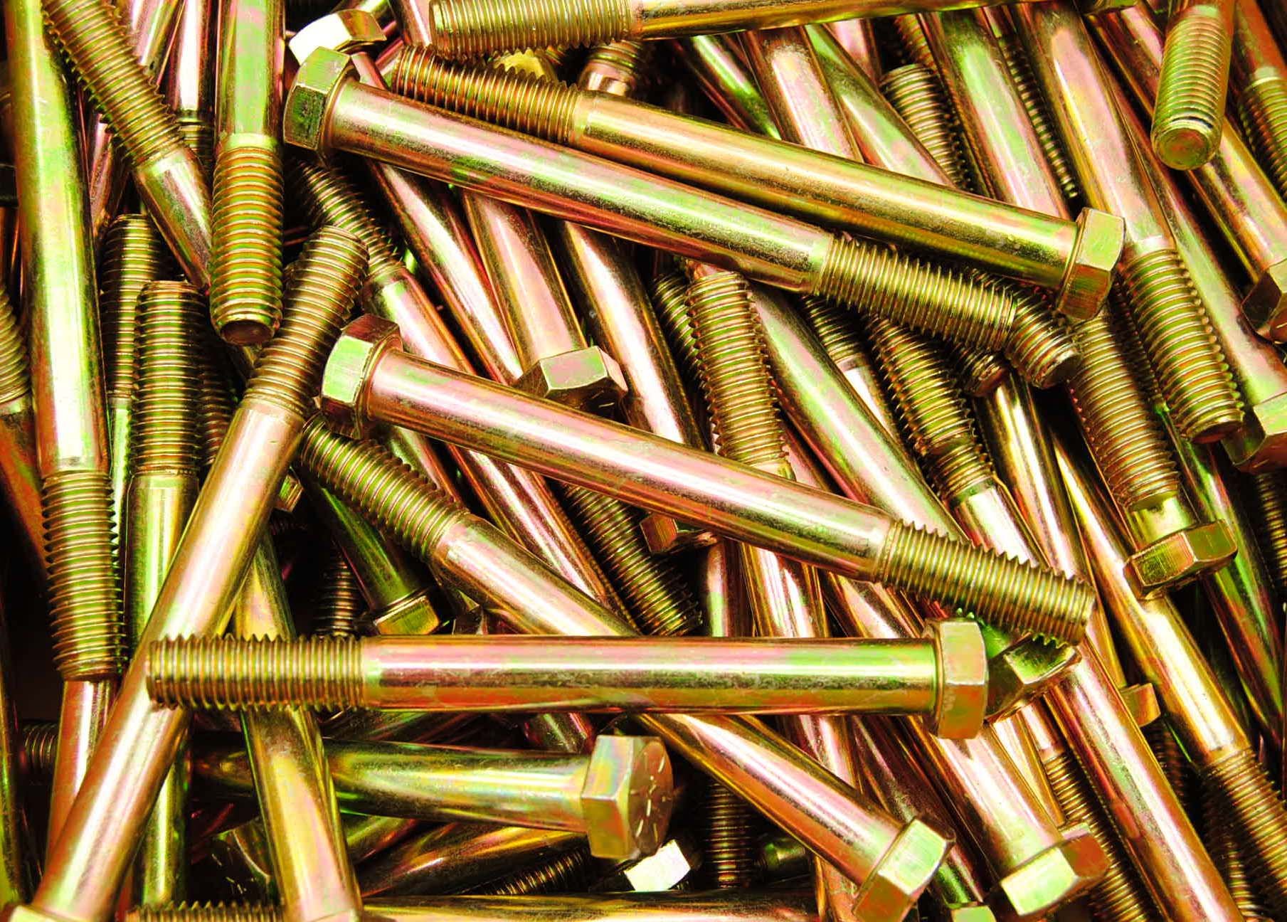 (20) Hex Head 1/2-13 x 5 Grade 8 Bolts Yellow Zinc Cap Screws