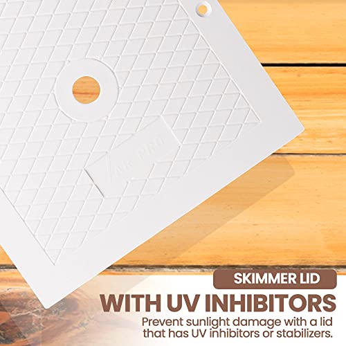 (2-Pack) The Exact 10'' Skimmer Lid Replacement | Compatible with Hayward SPX1082E, SP082, 1083, 1084,1085, and SP1086 | Made of Heavy-Duty Plastic and Fits Perfect Like A Glove