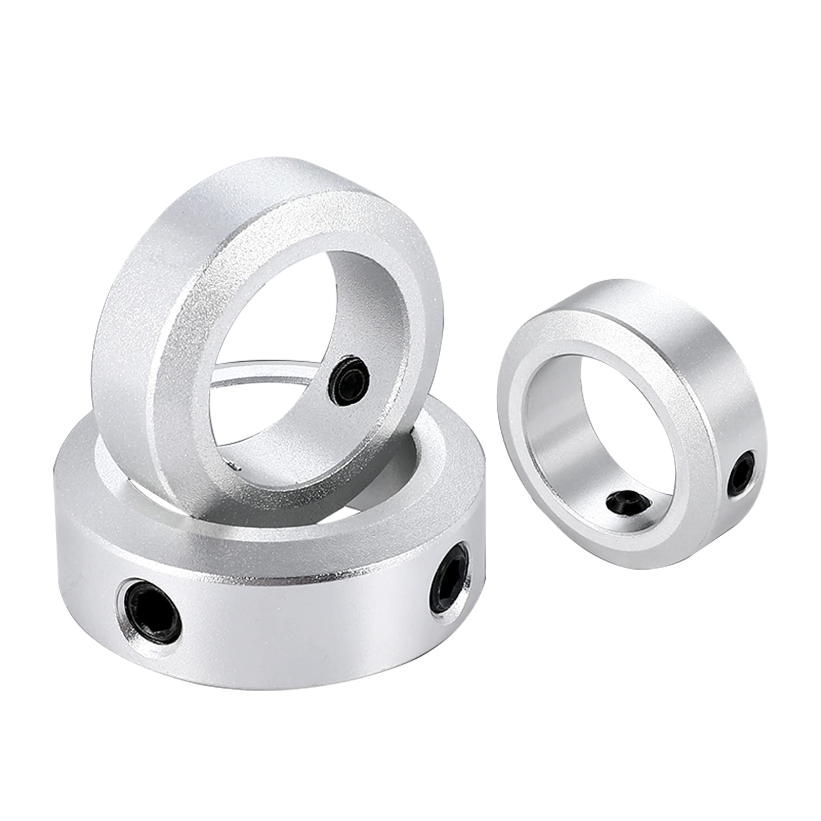 (4-Pack) Aluminum Alloy 22mm Bore Shaft Collars Screw Style,Bore Shaft Collars with 22mm Bore Size, 35mm Outer Diameter, and 10mm Width - Suitable for CNC Machine Tools