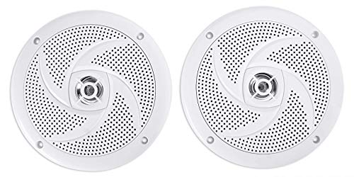 (6) Rockville RSM65W 6.5" Slim Marine Boat Speakers+6-Ch Amp+Bluetooth Receiver